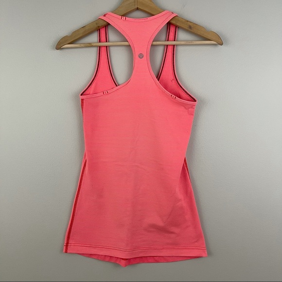 lululemon athletica | Tops | Lululemon Pink Lemonade Striped Cool ...